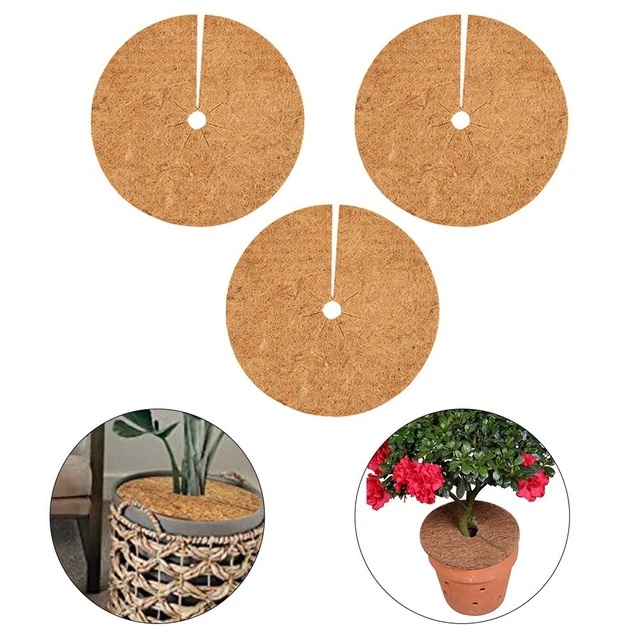 COCO COIR MULCH Discs Create a Nurturing Environment for Plants Easy to ...