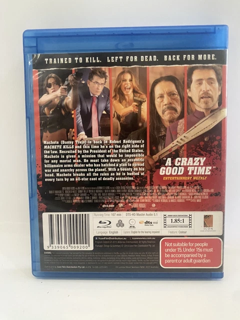 MACHETE KILLS ICON AU Blu-ray (2013) Danny Trejo Robert Rodriguez ...