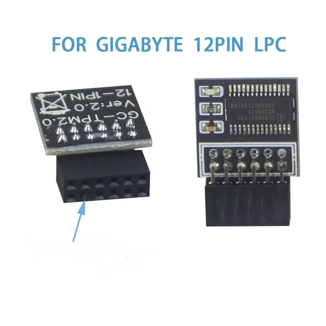 FOR GIGABYTE GC TPM 2.0 Motherboard 12 Pin TPM 2.0 Module LPC Upgrade ...