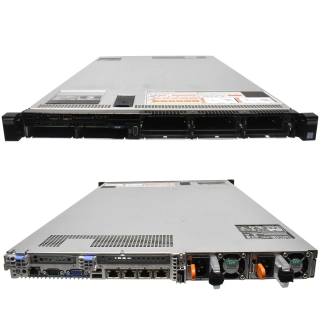 SERVER RACK DELL PowerEdge R630 2x E5-2680 v4 128 GB DDR4 RAM 8 ...
