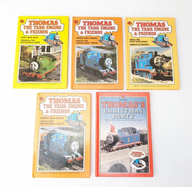 LADYBIRD THOMAS THE Tank Engine &Friends Books x5 Vintage 80s Bundle ...