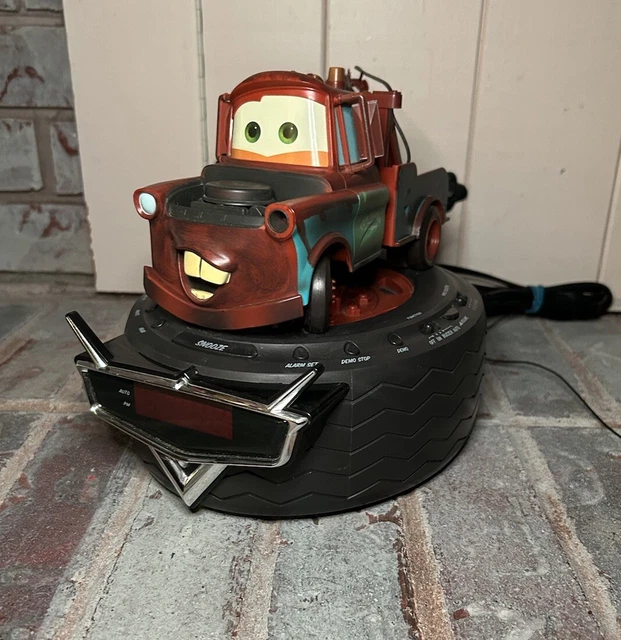 DISNEY PIXAR CARS Tow Mater Truck Radio Talking Alarm Clock Tested And ...