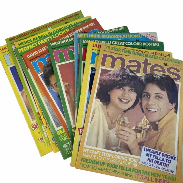 MATES MAGAZINE 1970S, Bulk 10 vintage teen mags 1979, John Travolta ...