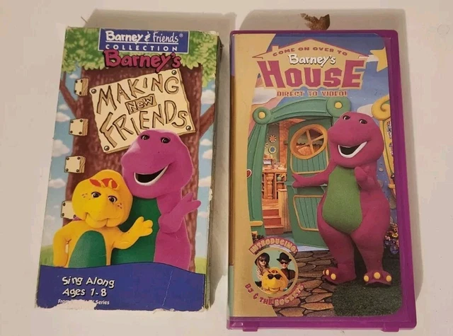BARNEY VHS LOT 2 making friends, barney's house £13.64 - PicClick UK
