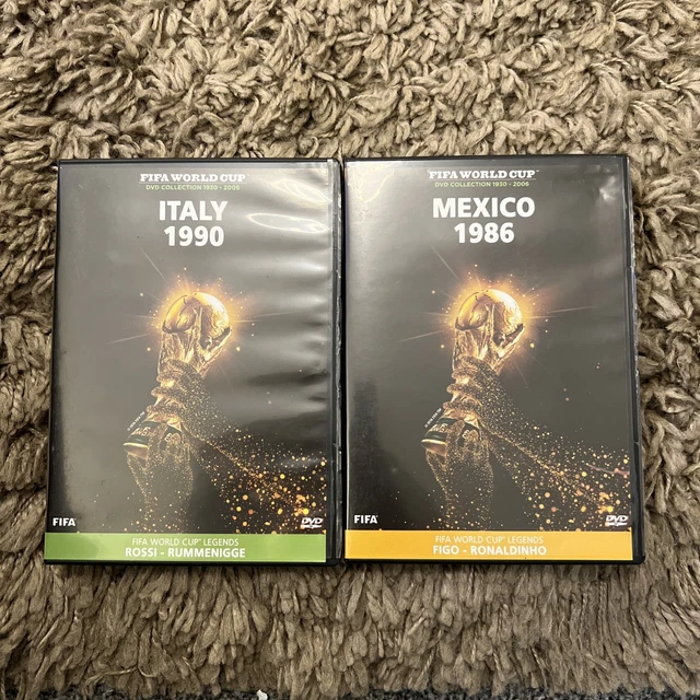 FIFA WORLD CUP Mexico 1986, Italy 1990 DVD Discs In Amazing Condition £ ...