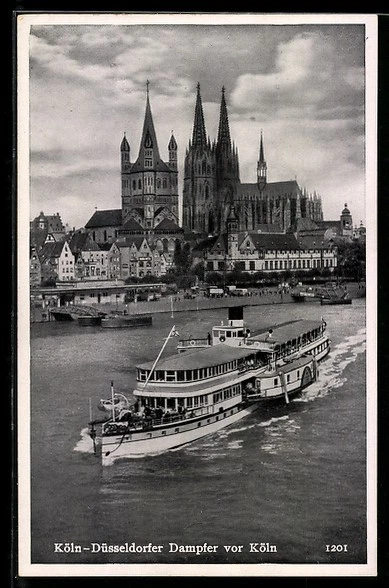 COLONIA, COLONIA-DÜSSELDORF PIROSCAFO, Duomo, Groß St. Martin ...