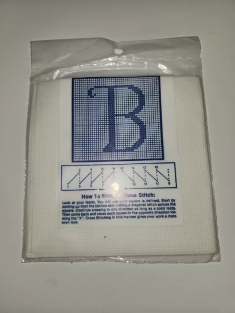 MCG TEXTILES COUNTED Cross Stitch Fabric White Aida 14 Count 12 X 18 ...