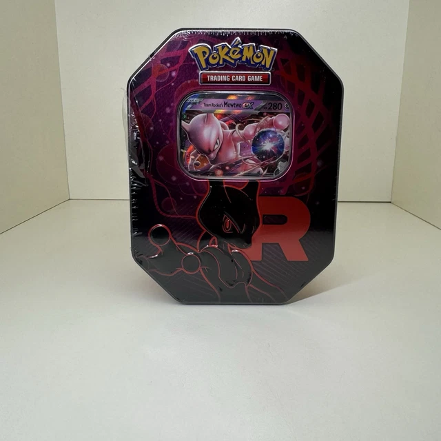 POKEMON DESTINED RIVALS Team Rocket Mewtwo Ex Tin New But Tear in Seal ...