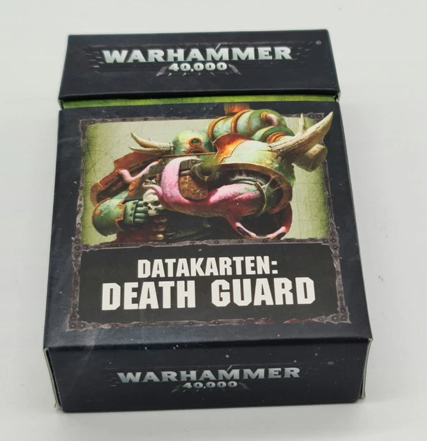 DATAKARTEN DEATH GUARD Nurgle Chaos Space Marines Warhammer 40K deutsch ...