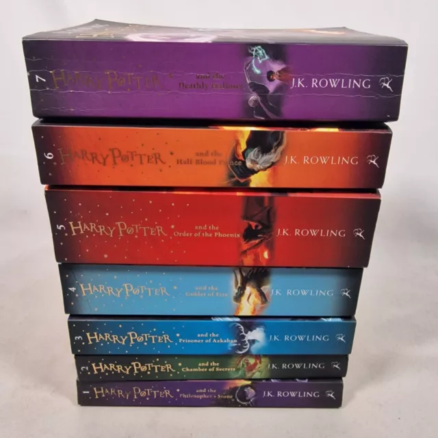HARRY POTTER COMPLETE Collection 7 Book Set By J.K. Rowling Paperback ...