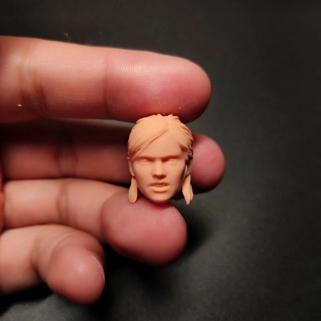 FIGURINE LAST OF Us Little Girl Ellie Head Sculpt échelle 1/12 non peinte coupe 6 pouces ML EUR ...