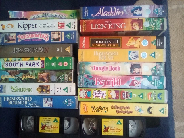 19 VINTAGE WALT Disney Classic Plus Childrens VHS Tapes Movies Job Lot ...