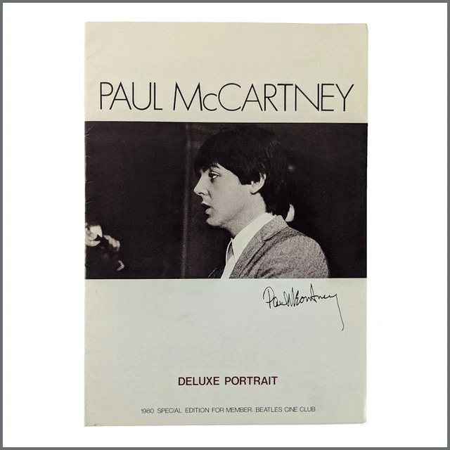 PAUL MCCARTNEY DELUXE Portrait Beatles Cine Club 1980 Photographs (UK ...