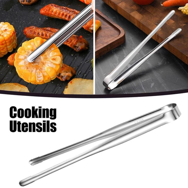 BARBECUE CLIP GRILL Tongs 304 Stainless Steel Food Clip Kitchen Gadgets ...