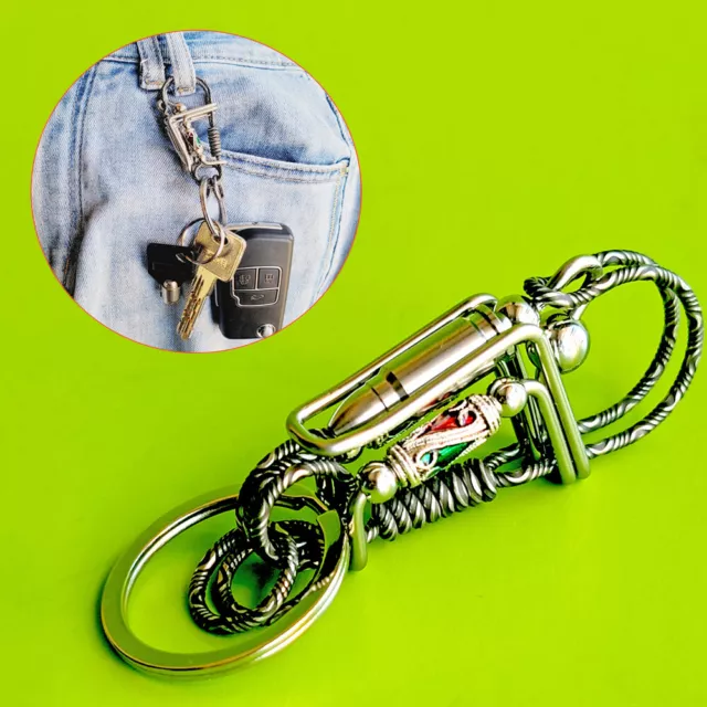 HANDMADE WIRE KEYCHAIN Gift Creative Car DIY Key Chain Clip Hook for ...