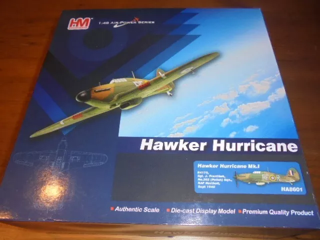 HOBBY MASTER HA8601 1/48 Hawker Hurricane Mk.1 Raf 303 (Polish) Sqd ... HOBBY MASTER HA8601 1/48 Hawker Hurricane Mk.1 Raf 303 (Polish) Sqd ...
