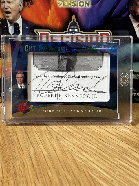 SCHEDA AUTOGRAFA 2024 Decision Candidate Robert F. Kennedy Jr Cut Firma ...