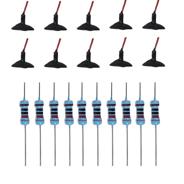 ENSEMBLE DE POTEAUX de lampadaires DEL chelle HO 5 lumi res + r sistances po EUR 18,62 - PicClick FR