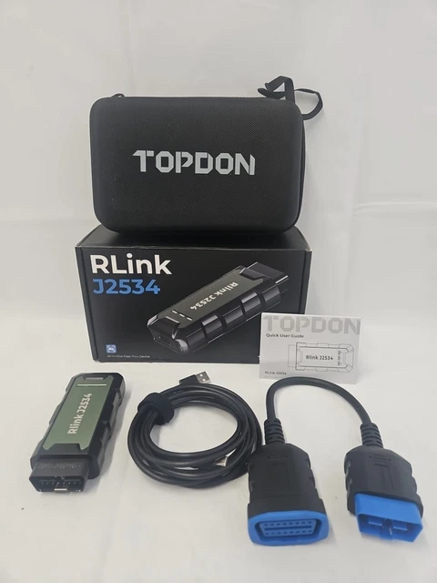 TOPDON RLINK J2534 Elite VCI Pass-Thru Pro-gramming Tool Multi-Protocol ...