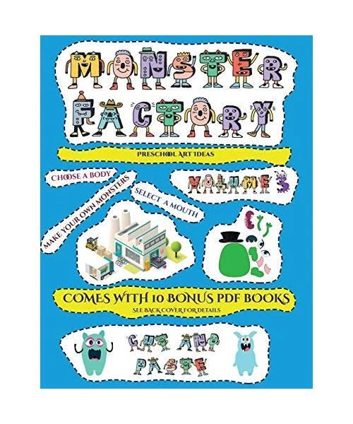 PRESCHOOL ART IDEAS (Cut and paste Monster Factory - Volume 3): This ...