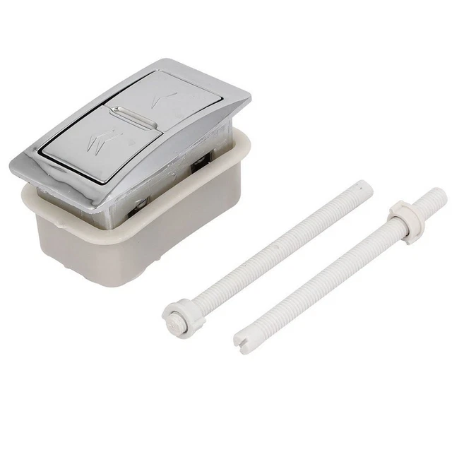 WATER TANK BUTTON Toilet Dual Flush Parts Rectangle Repair Replacement ...