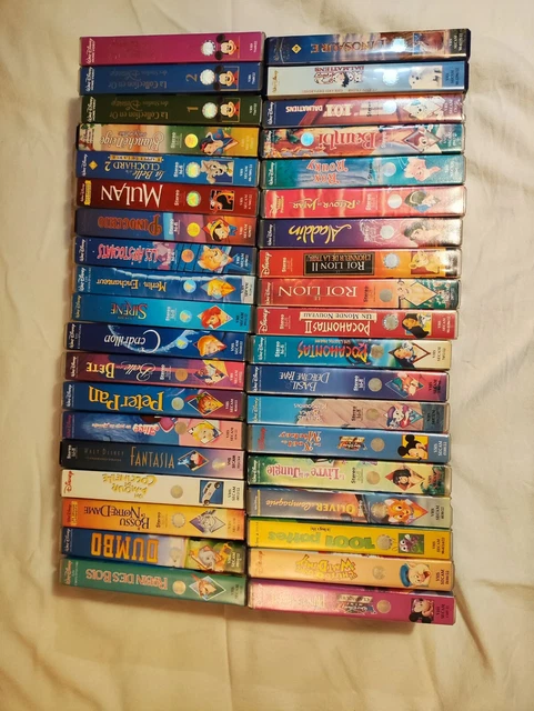 LOT DE 38 cassettes VHS Walt Disney originales EUR 150,00 - PicClick FR