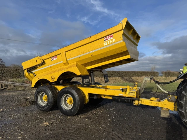 JPM 18T DUMP TRAILER, High Speed, Muck, Rubble, Fastrac, Tractor ...