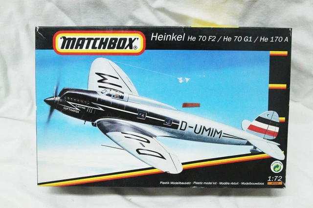 1:72 MODEL KIT Matchbox 40132 Heinkel He 70 F2 / He 70G1 / He 170 A ...