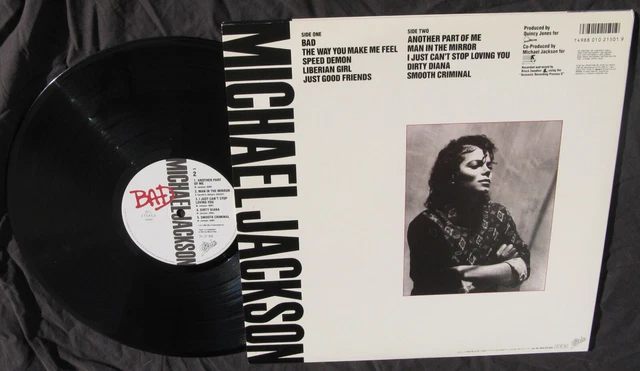 MICHAEL JACKSON BAD Album Disque 33t 12" LP Vinyl Record Disc JAPAN ...