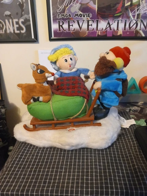 GEMMY RUDOLPH THE Red Nosed Reindeer Hermey Yukon Cornelius Sleigh ... GEMMY RUDOLPH THE Red Nosed Reindeer Hermey Yukon Cornelius Sleigh ...