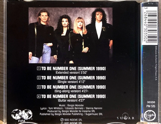 FRENCH CD MAXI Giorgio Moroder Project To Be Number One Fifa 90 Rare ...