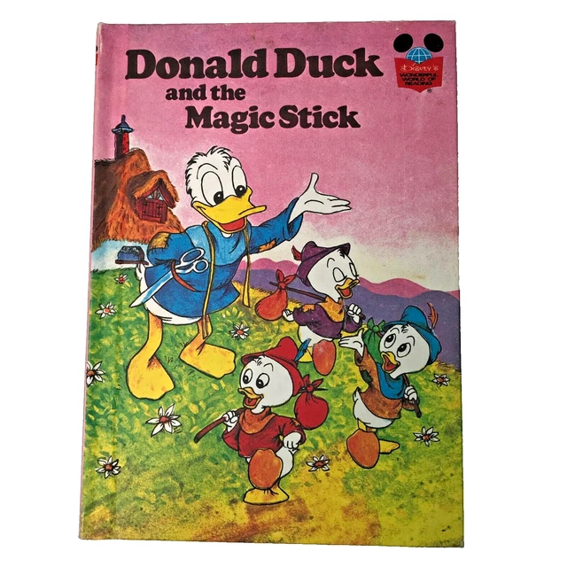 DONALD DUCK AND the magic Stick Walt Disney 1974 Hardcover Book EUR 29 ...