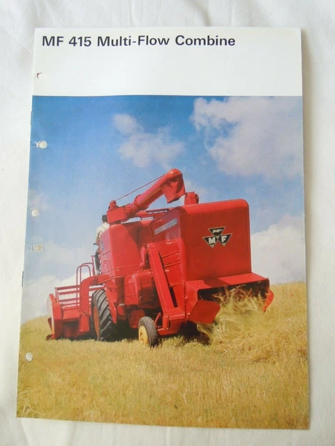 @MASSEY FERGUSON 415 Multi-Flow Combine Harvester Brochure @ £40.00 ...