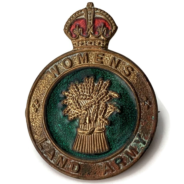 ORIGINAL WW2 WOMENS Land Army Forces Lapel Badge WLA Women's Home Front ...