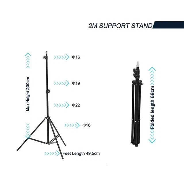 BACKDROP STAND KIT 2x3m Adjustable Photography Green Screen Stand ...