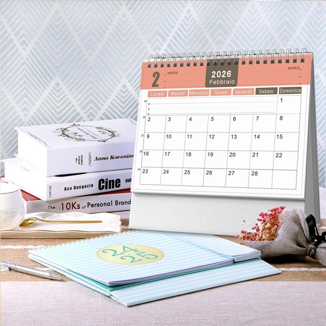 CALENDARIO DA TAVOLO 2026 Calendario Novembre 2025 a Dicembre 2026, 20 ...