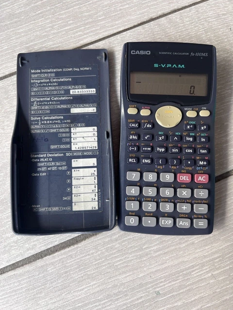 CASIO FX-100MS ADVANCED Engineering Scientific Calculator-300 Functions ...