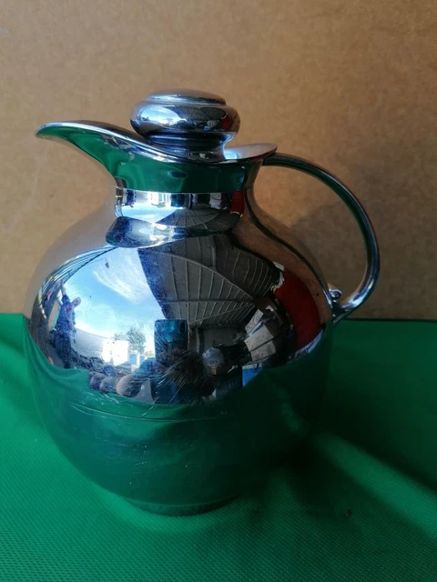 VINTAGE DECO STYLE Thermos model 70 jug flask carafe chrome c.1930s-50s £7.99 - PicClick UK