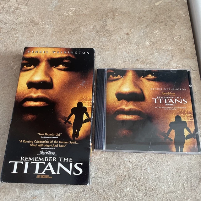 REMEMBER THE TITANS (VHS, 2000) Walt Disney Movie & Soundtrack CD Set ...