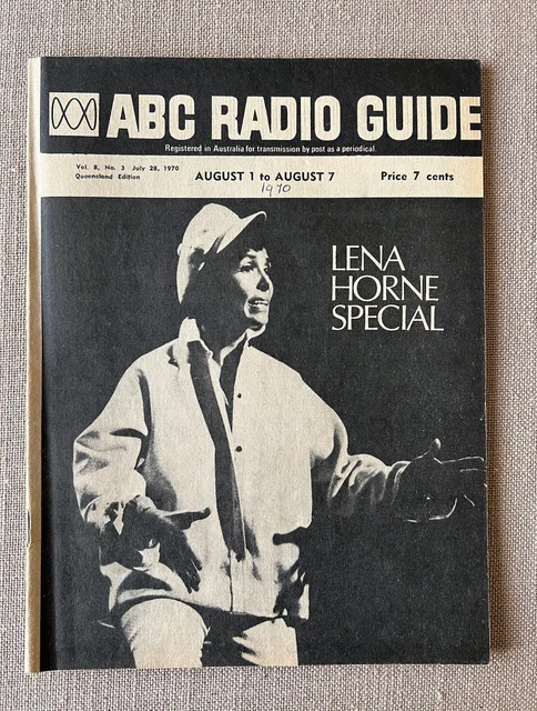 VINTAGE RADIO - rare collectable ABC Radio Guide Vol 8 No 3 - 28 Jul ...