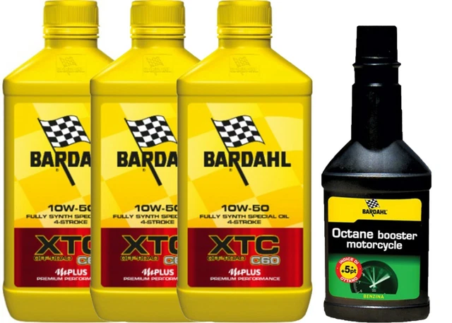 BARDAHL XTC C60 Off / Road 10W50 + Octanes Hommage Moto 3 Litres Huile ...