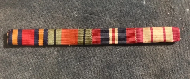 WW2 BRITISH MEDAL Ribbons Burma Star, Defence, War & Naval GSM Military ...