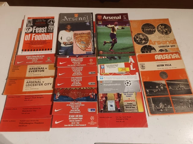 ARSENAL PROGRAMME Collection £2.99 - PicClick UK