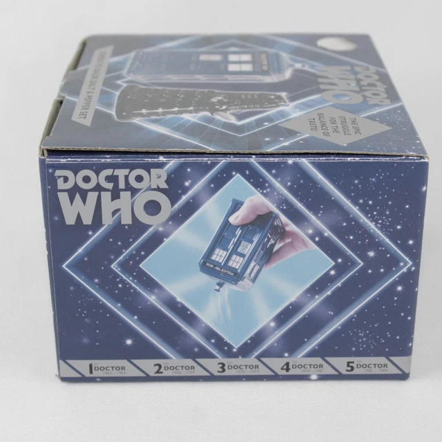 DOCTOR WHO TARDIS vs Dalek Salt & Pepper Shaker Set 1996 with Original ...