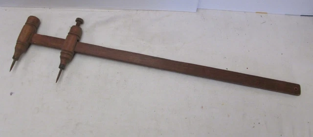 COMPAS À VERGE ancien en bois longueur 760 mm EUR 29,00 - PicClick FR