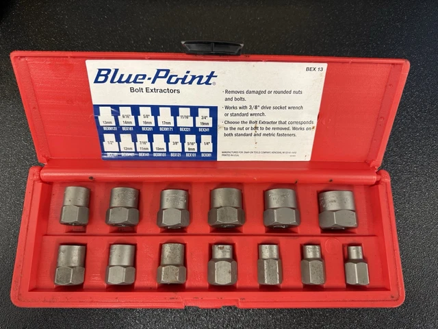 BLUE-POINT TOOLS USA 13 Piece Bolt Extractor Set No. BEX 13 £128.10 ...