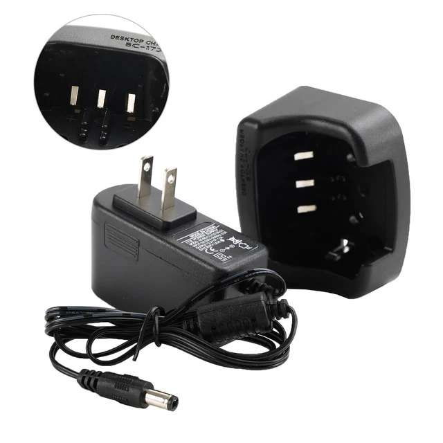 BC-173 CHARGER BP224 Battery Fast Rapid Dock for ICOM IC-M31 M32 M2A ...