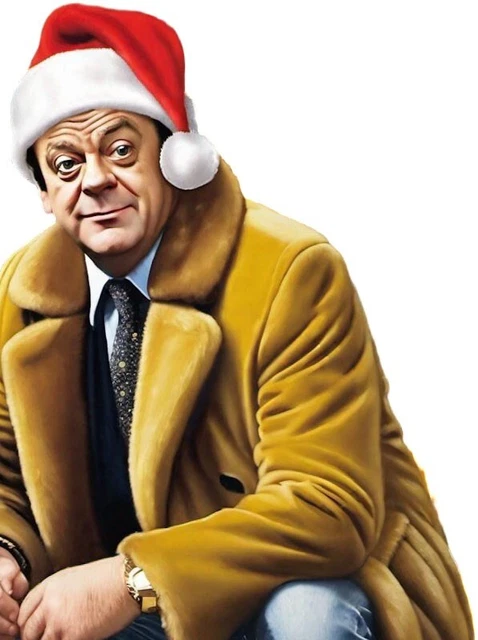 ONLY FOOLS AND Horses Inspired Fan Art Del Boy In A Santa Hat £2.50 ...