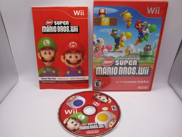 NEW SUPER MARIO Bros. Wii - Complete CIB (Nintendo Wii, 2009) - TESTED ...
