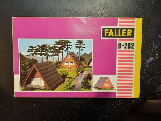 FALLER B-262 NUR-DACH-HAUS Bungalow 70er Jahre SELTEN NEU ungebaut OVP ...